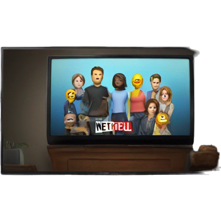 Netflix on a tv emoji | AI Emoji Generator