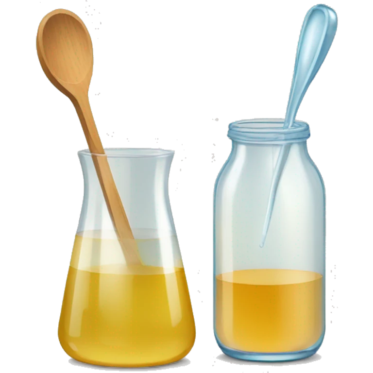 bottle of vinegar and a glass of water with a spoon sticking inside the ...