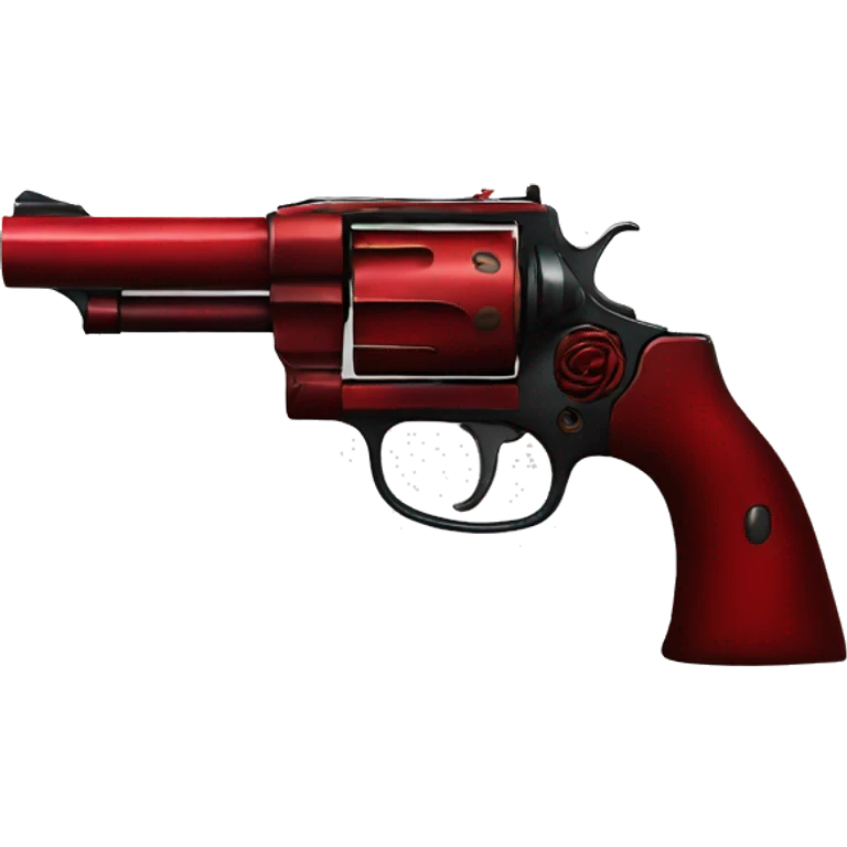 Red rose revolver emoji | AI Emoji Generator