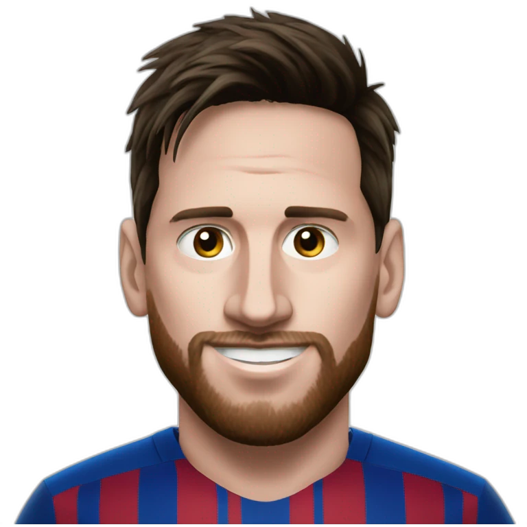 Messi with hasbulla emoji | AI Emoji Generator