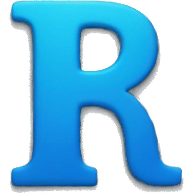 blue letter R emoji | AI Emoji Generator