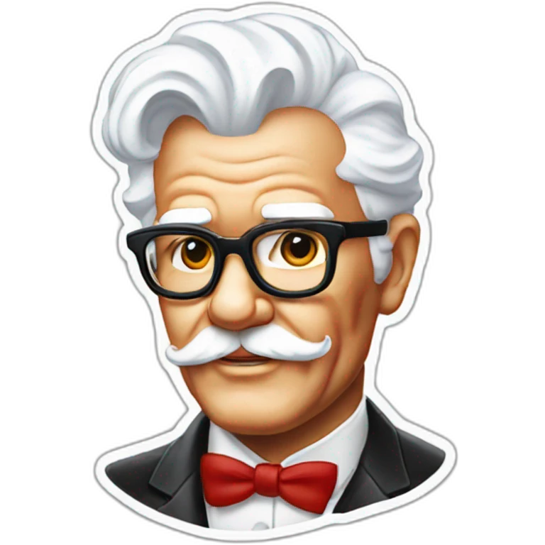 colonel sanders face tattoo emoji | AI Emoji Generator