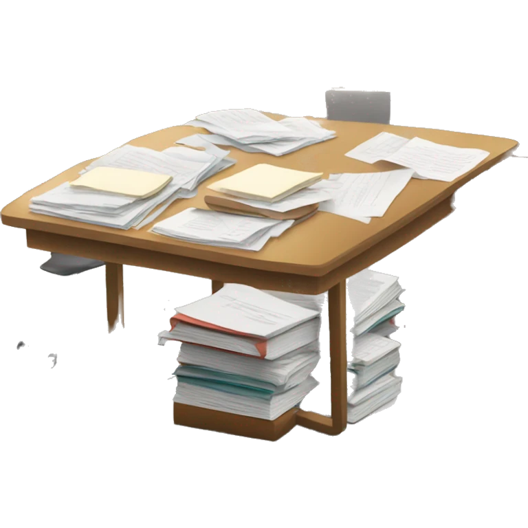 desk with research papers emoji | AI Emoji Generator