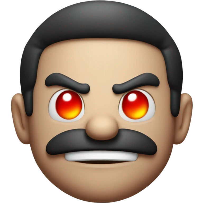 evil mario with glowing red eyes emoji | AI Emoji Generator