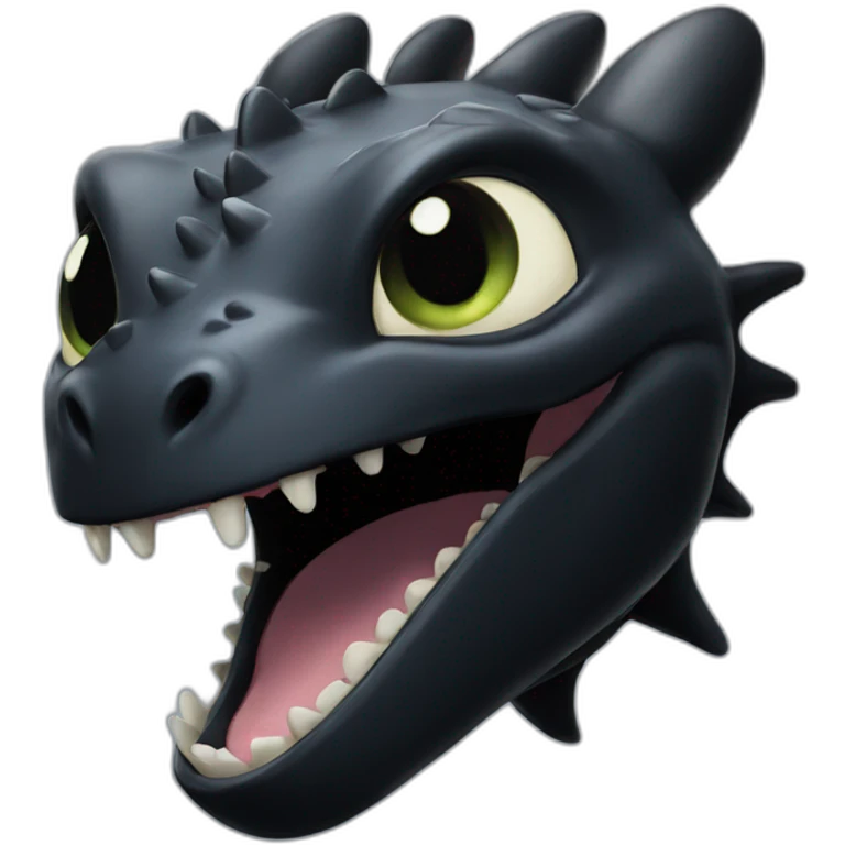 Toothless-from-How-to-train-your-dragon emoji | AI Emoji Generator
