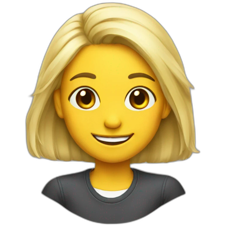 fake smile girl emoji | AI Emoji Generator