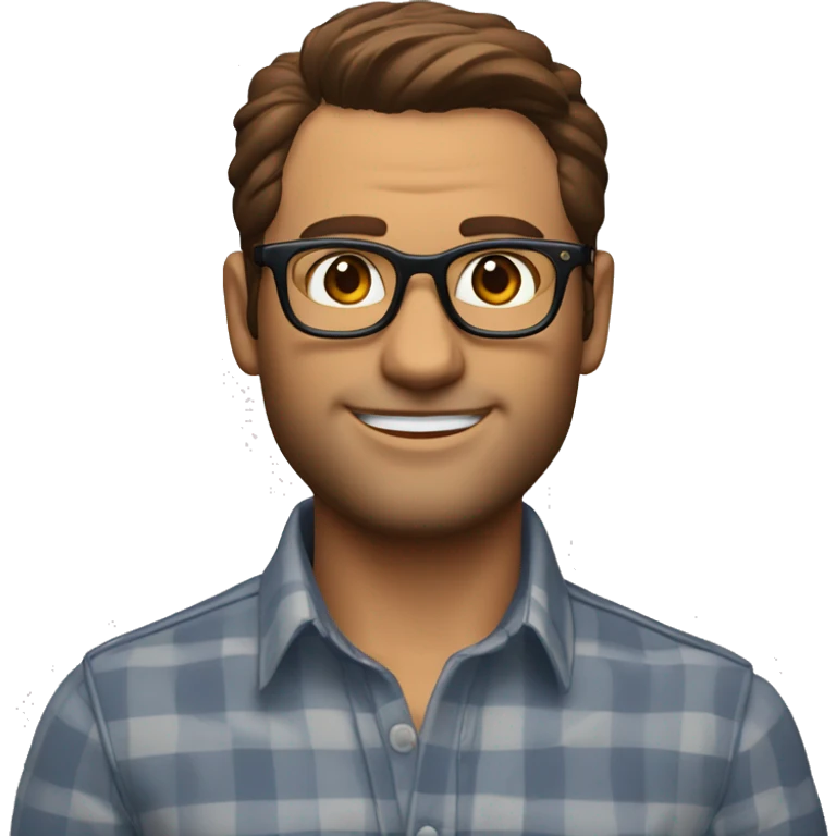 Memoji of Andrew Huberman Intellectual, tortoiseshell glasses, crisp ...