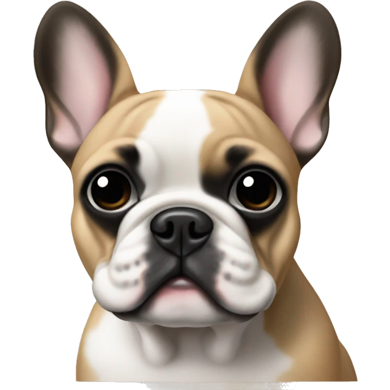 Fawn French bulldog with black face emoji | AI Emoji Generator