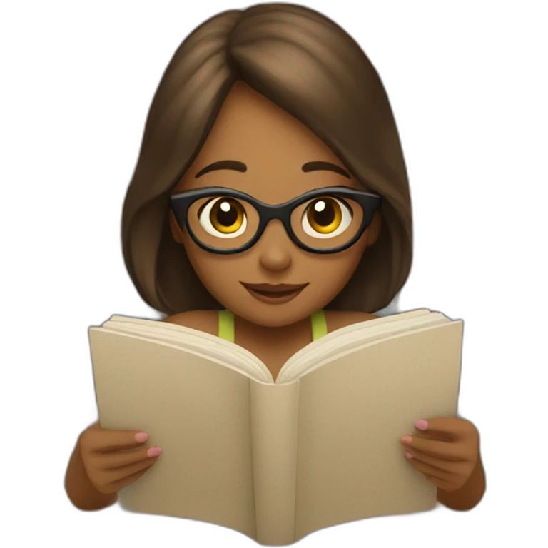 girl reading a book emoji | AI Emoji Generator