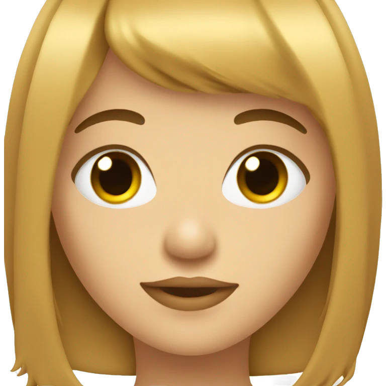 Long bangs pretty girl emoji | AI Emoji Generator