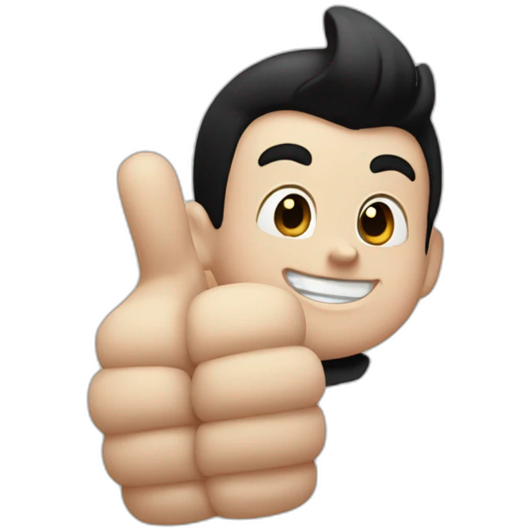 Astro boy thumbs up emoji | AI Emoji Generator