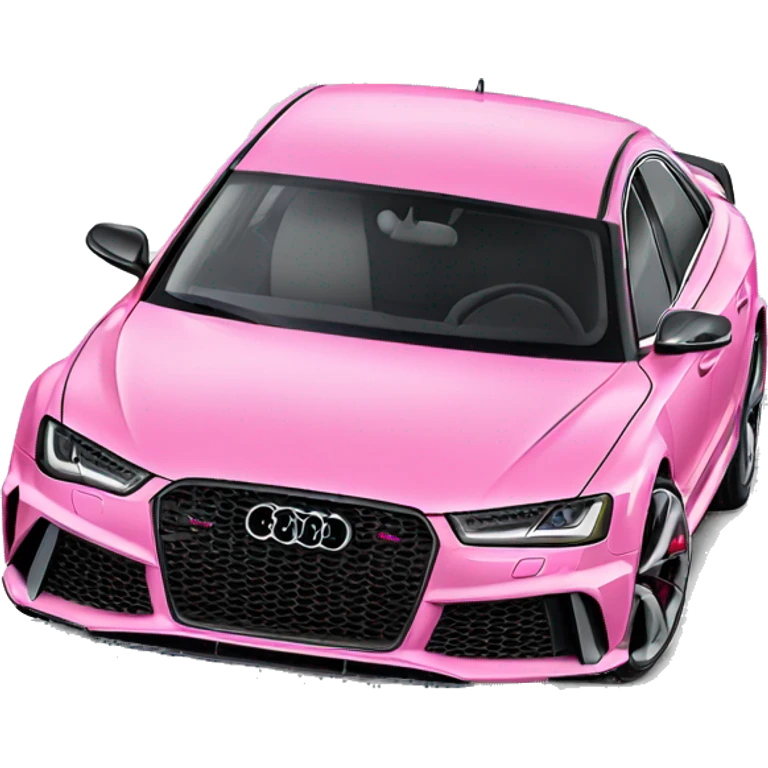 Pink car Audi RS 8 emoji | AI Emoji Generator