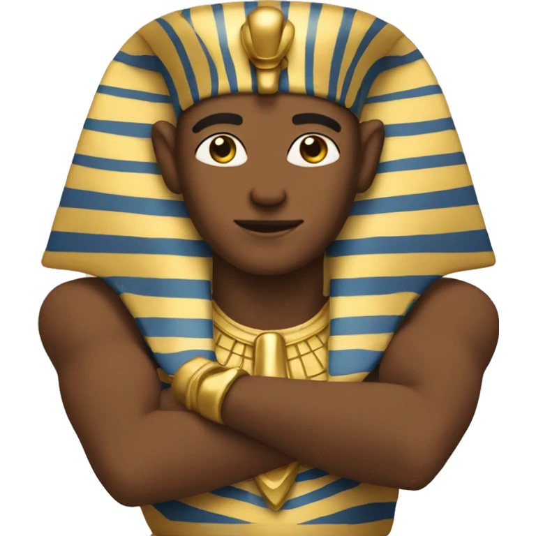 pharaoh making a heart with his hands emoji | AI Emoji Generator