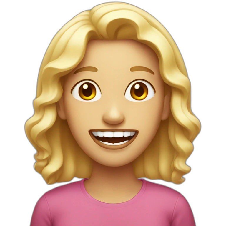 lady with crooked teeth emoji | AI Emoji Generator