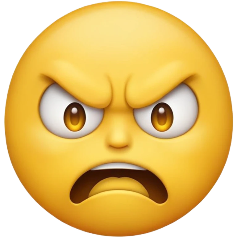 angry emoji with close mouth emoji | AI Emoji Generator