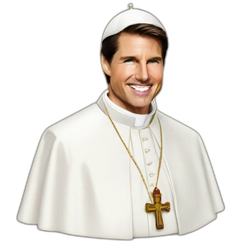 tom cruise as pope emoji | AI Emoji Generator
