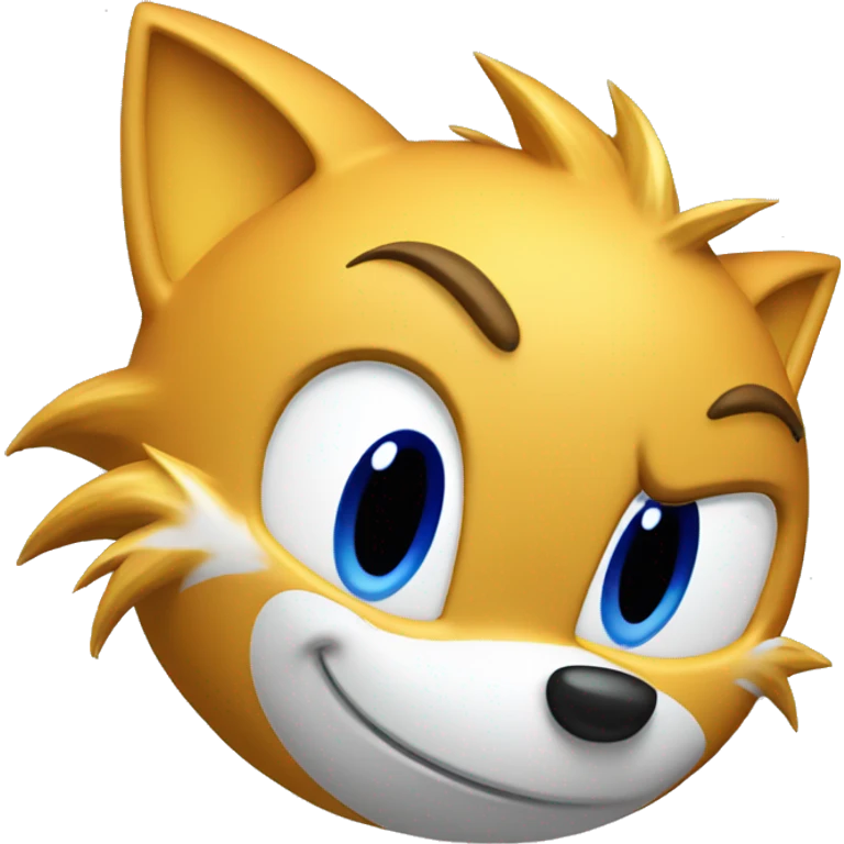 Tails sonic head emoji | AI Emoji Generator