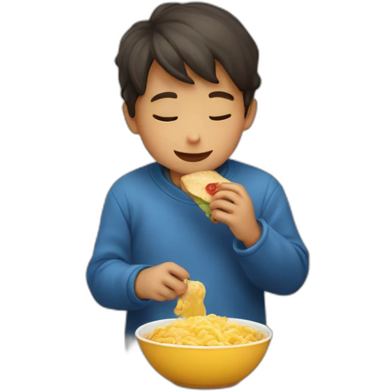 Niño comiendo moco emoji | AI Emoji Generator