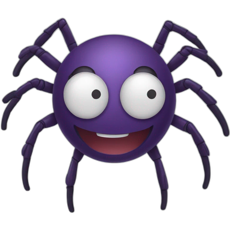 spider smiling 6 eyes emoji | AI Emoji Generator