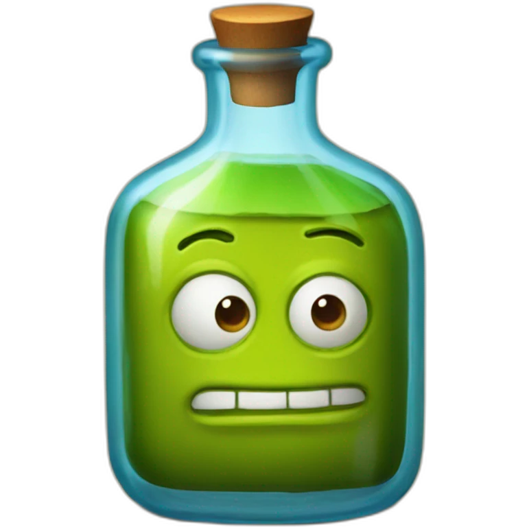 A flask with a magic potion from Shrek 2 emoji | AI Emoji Generator