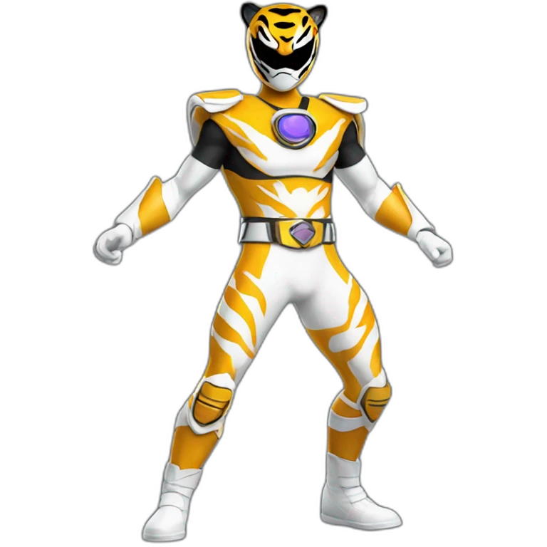 tiger Power ranger full body emoji | AI Emoji Generator