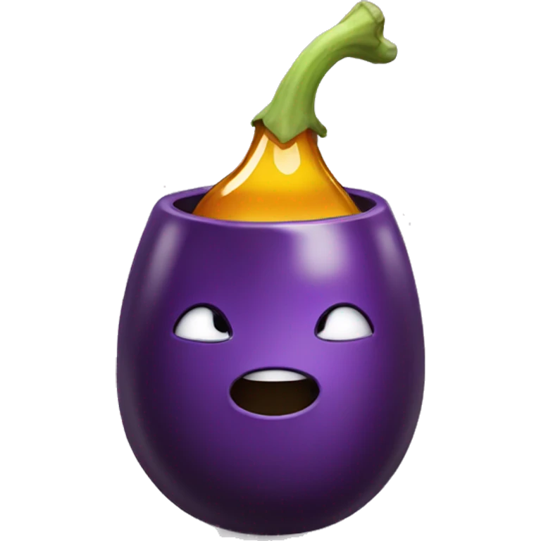 Eggplant honey pot emoji | AI Emoji Generator