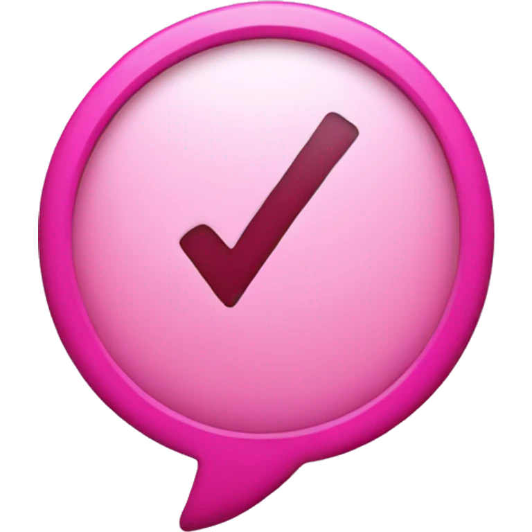 pink check mark emoji | AI Emoji Generator