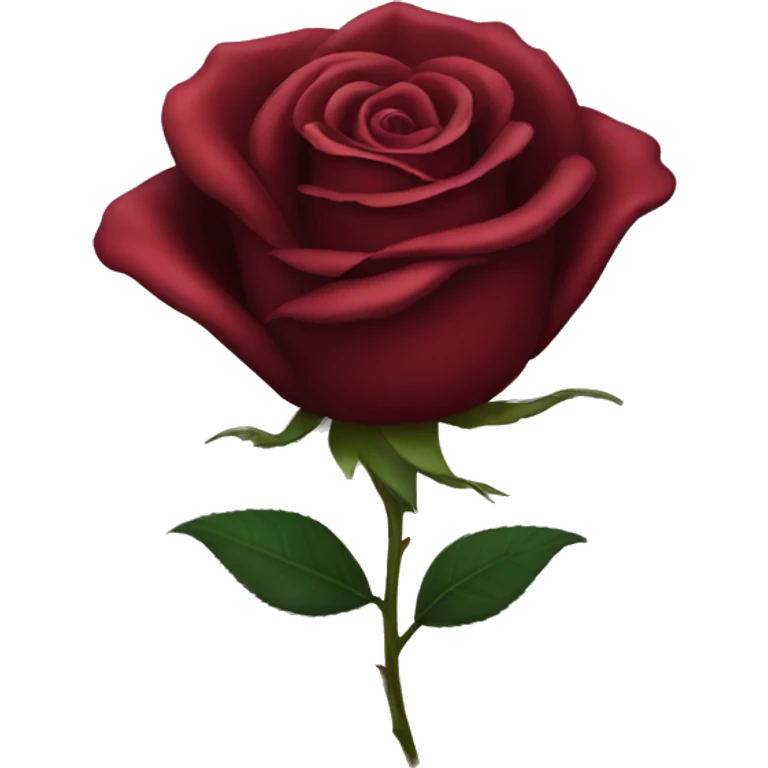 Dark red Rose emoji | AI Emoji Generator