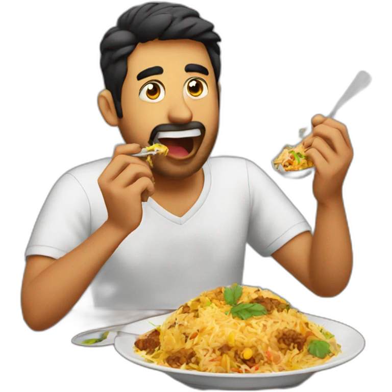code eating biryani emoji | AI Emoji Generator