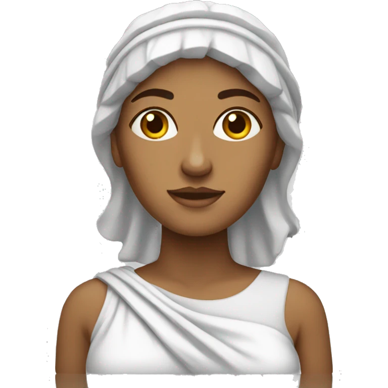 woman who is a greek stature emoji | AI Emoji Generator