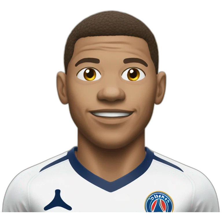 Realistic Mbappé scoring a goal emoji | AI Emoji Generator