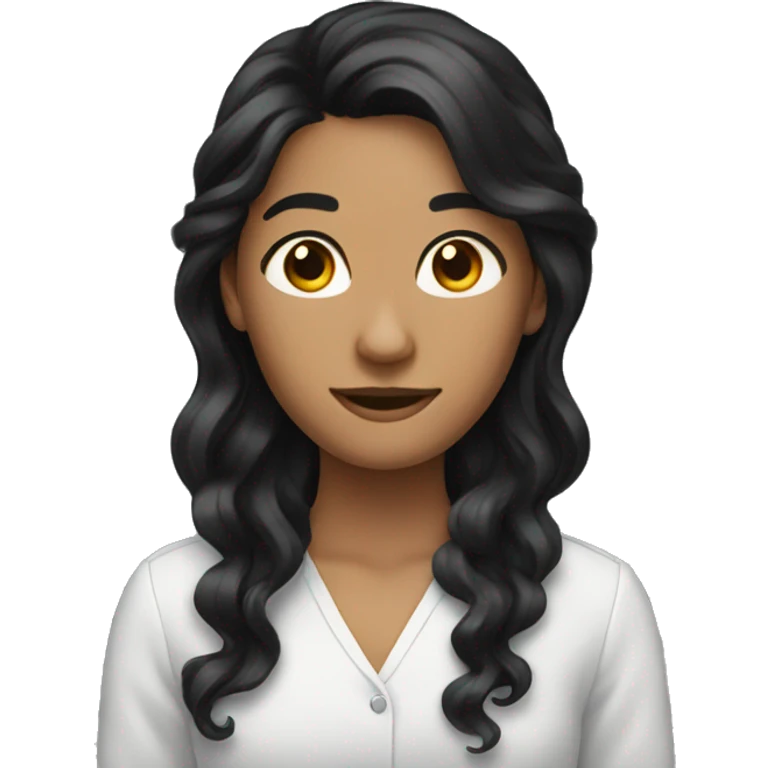 long wavy black hair emoji | AI Emoji Generator