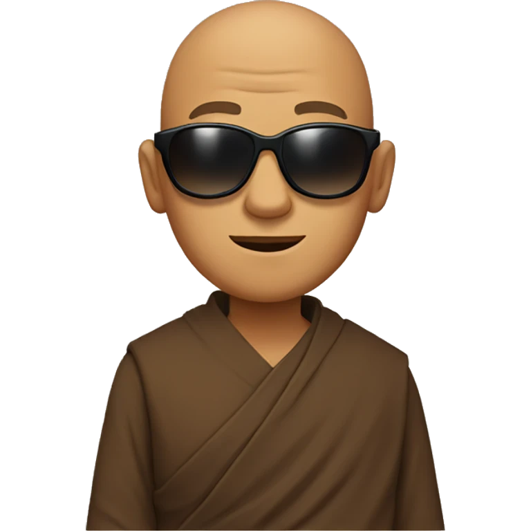 monk with sunglasses emoji | AI Emoji Generator