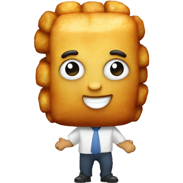 tater tot with face and leg and arm emoji | AI Emoji Generator