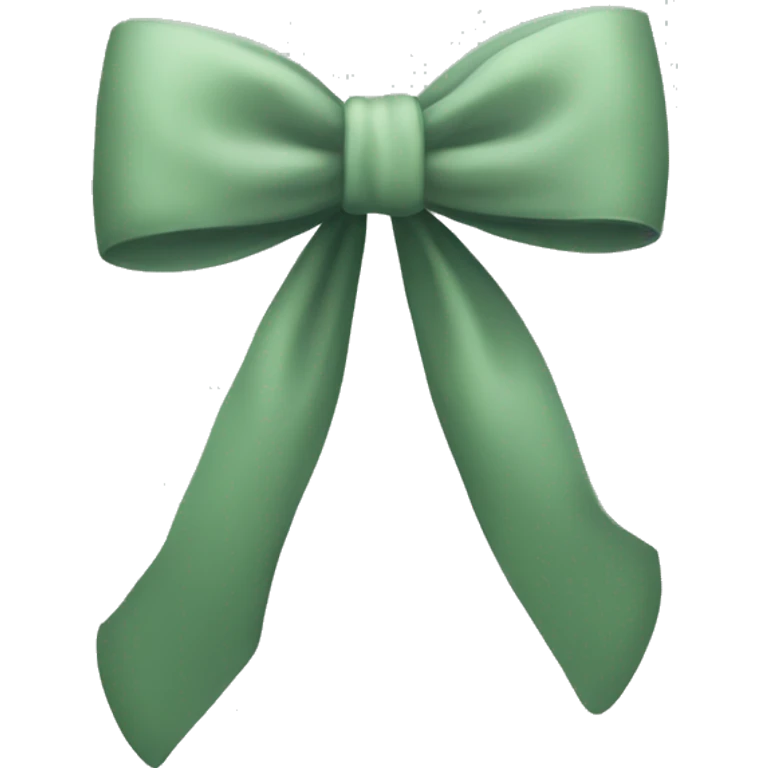 sage green bow emoji | AI Emoji Generator