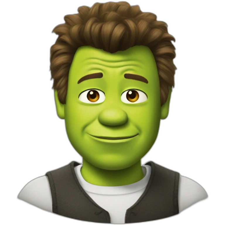 Shrek as rick astley emoji | AI Emoji Generator