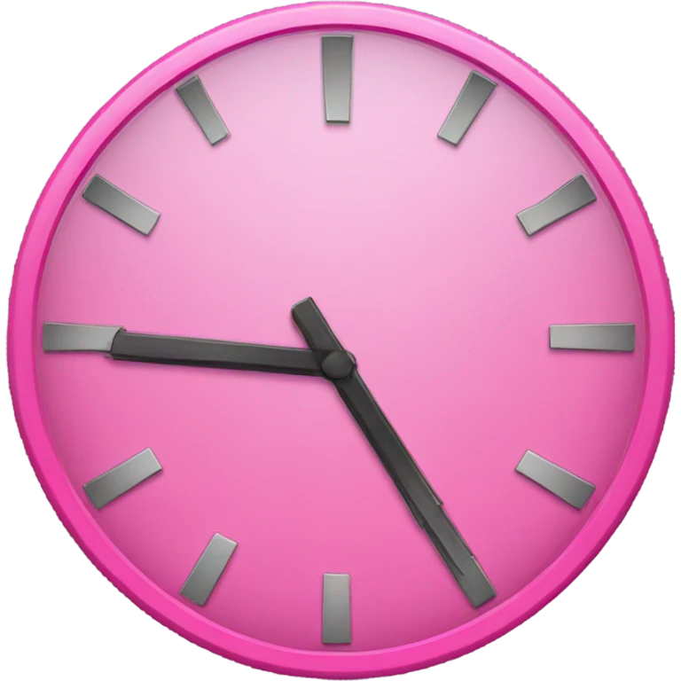A pink clock, broken emoji | AI Emoji Generator