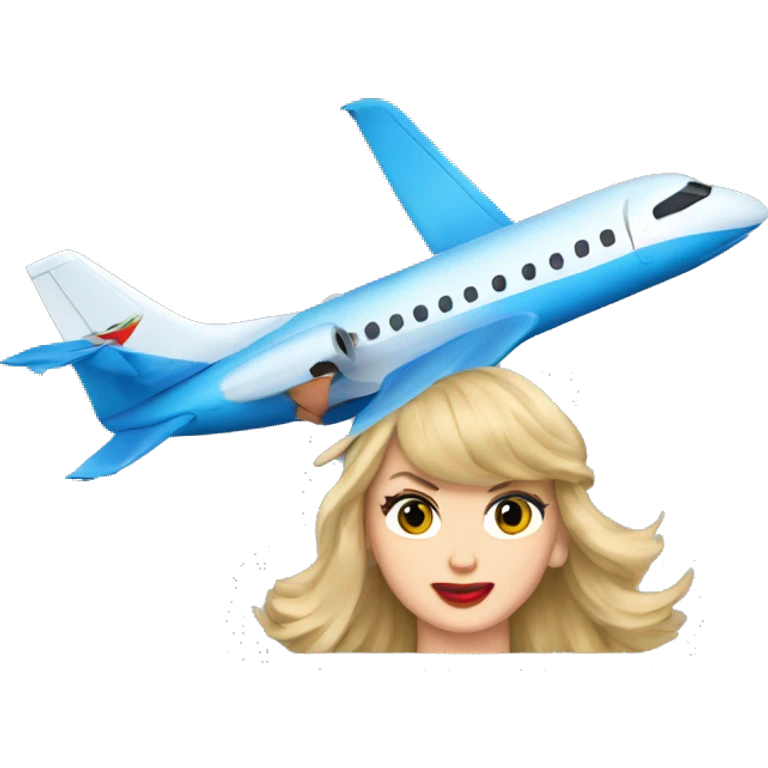 taylor swift riding a jet plane emoji | AI Emoji Generator