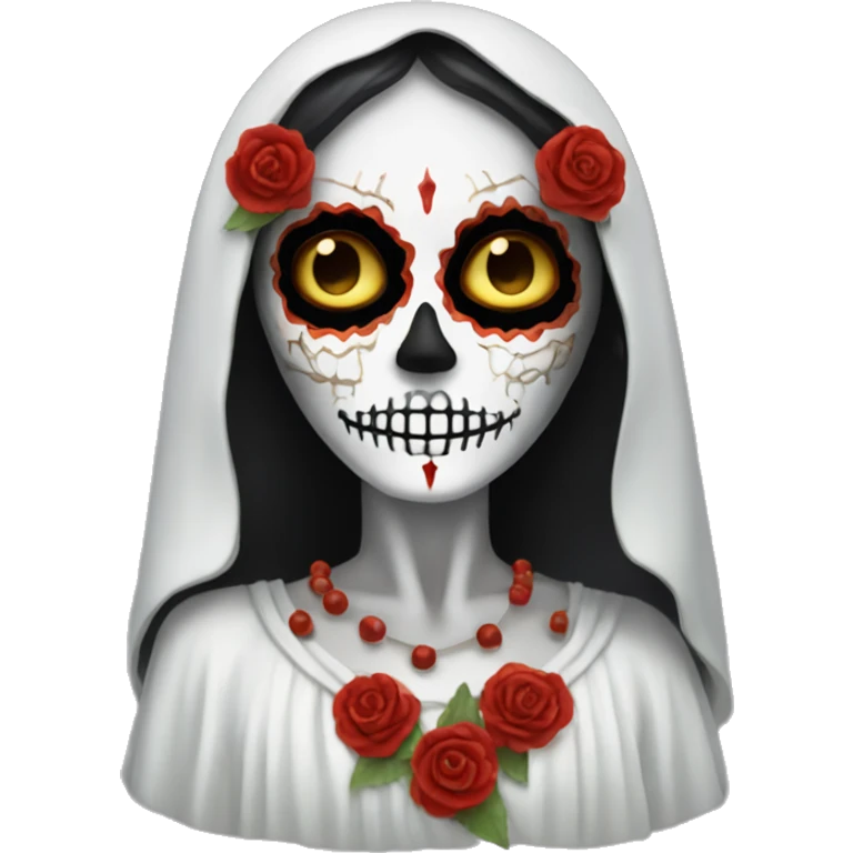 The goddess of death, santa muerta. emoji | AI Emoji Generator