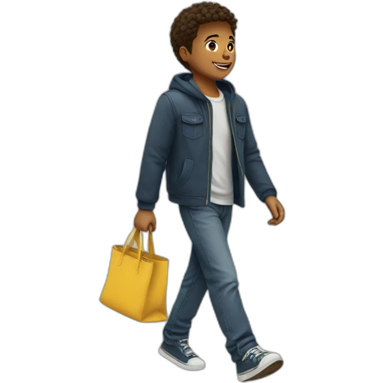 a boy walk emoji | AI Emoji Generator