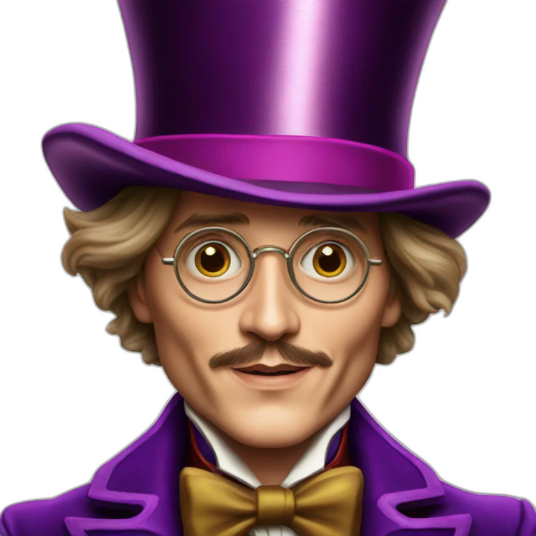 Johnny depp as willy wonka emoji | AI Emoji Generator
