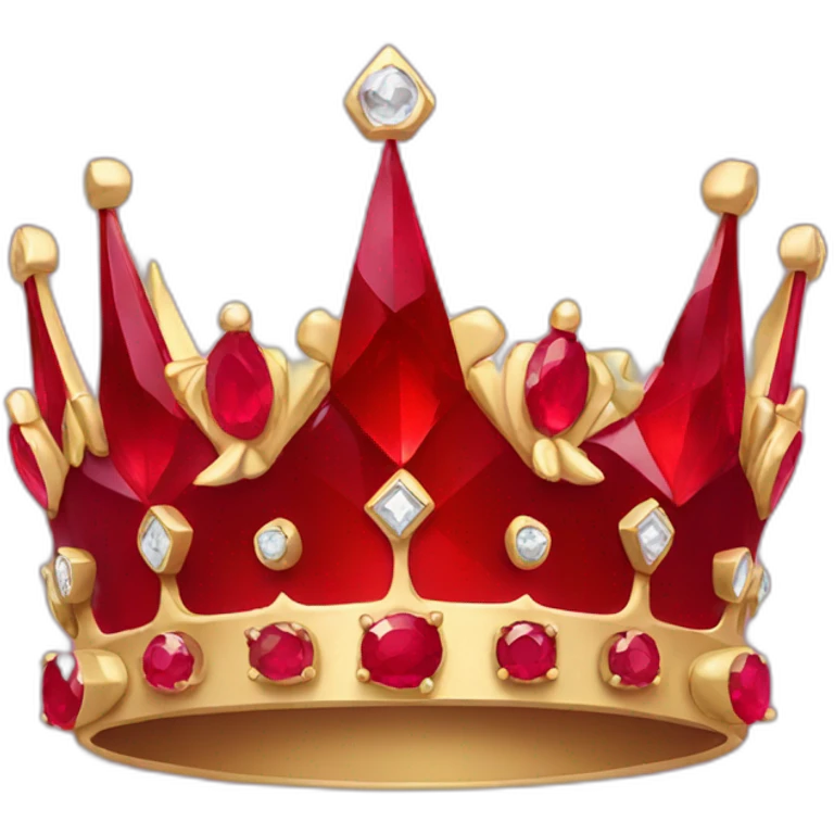 Red ruby crown emoji | AI Emoji Generator