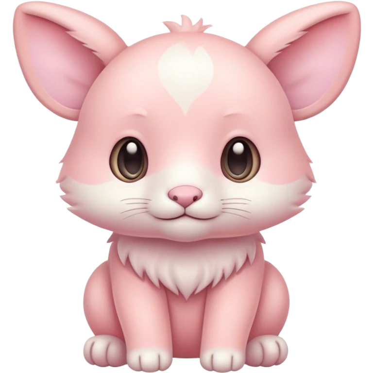 Una mascota en colores pastel, un animal inventado que se vea tierno ...