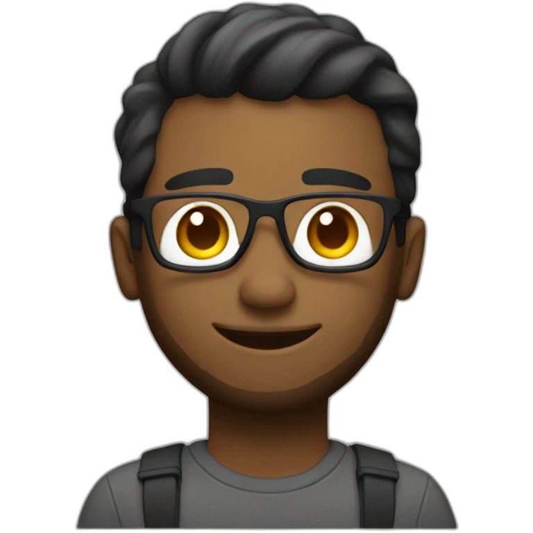 Guy as a front-end developer emoji | AI Emoji Generator