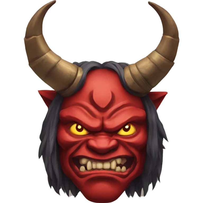 red Oni oni emoji | AI Emoji Generator
