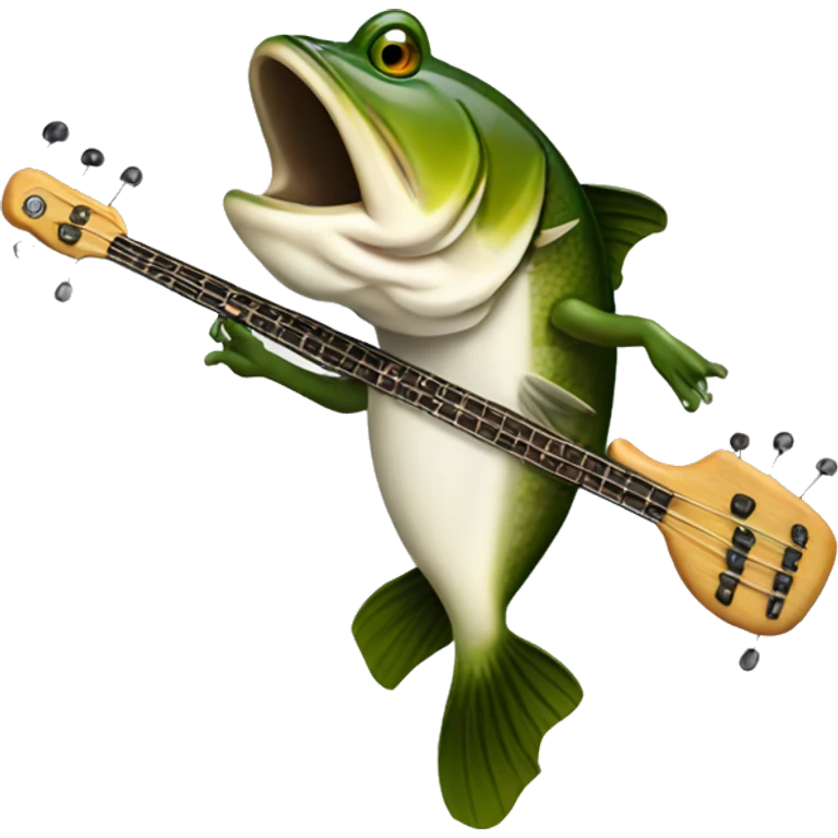 bass with legs on land emoji | AI Emoji Generator