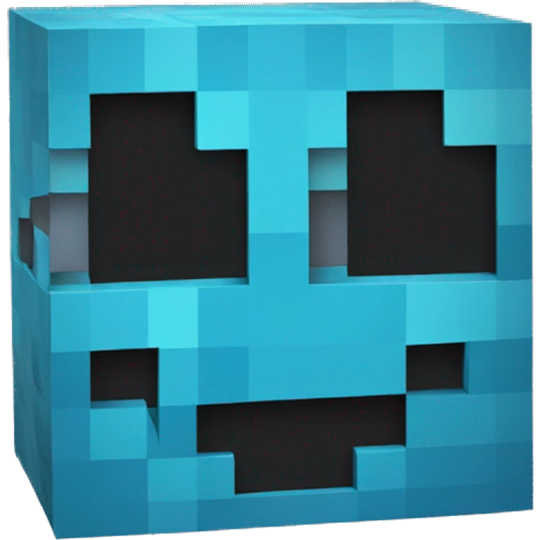 Minecraft creeper blue emoji | AI Emoji Generator