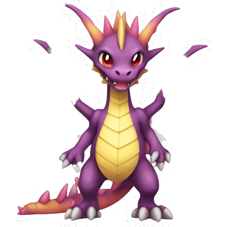 Kawaii Edgy Bright Dragon Pokémon Fakemon full body emoji | AI Emoji ...