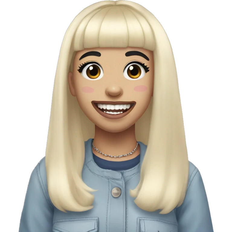 Melanie Martinez, half black hair, half blonde hair, gap toothed ...