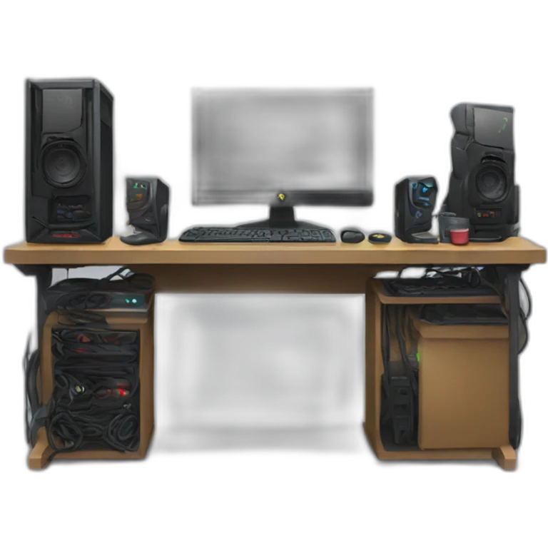 Pc gaming setup emoji | AI Emoji Generator